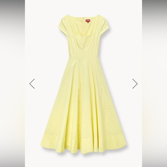 STAUD | Dresses | Staud Short Sleeve Wells Dress Sunray | Poshmark